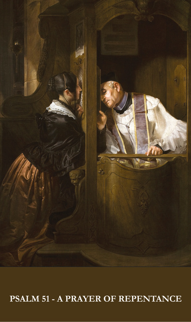 Psalm 51 Repentance Prayer Card - BUY1GET1FREE