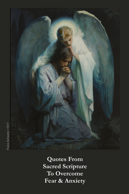 Quotes from Sacred Scripture Against Fear & Anxiety Card - BUY1GET1FREE