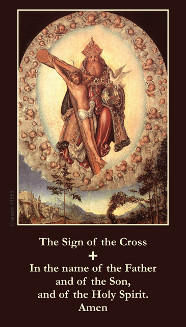 Sign of the Cross Prayer Card - BUY1GET1FREE