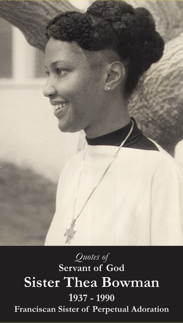 Servant of God Sister Thea Bowman Prayer Card