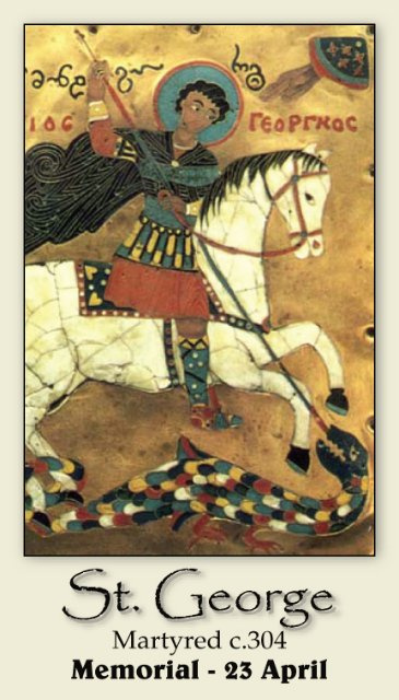 April 23rd - St. George Prayer Card -BUY1GET1FREE-